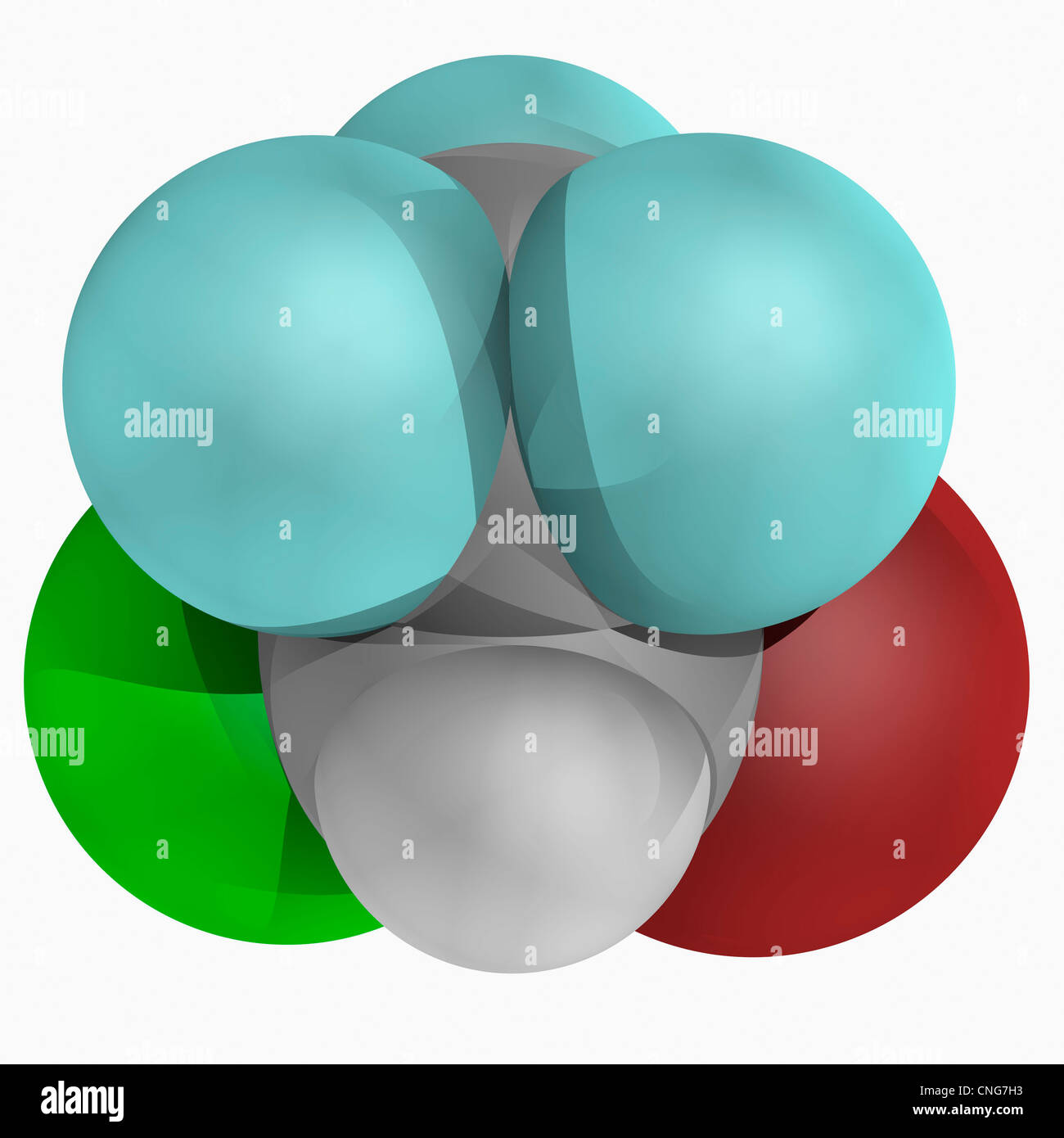 Halothane drug molecule Stock Photo - Alamy