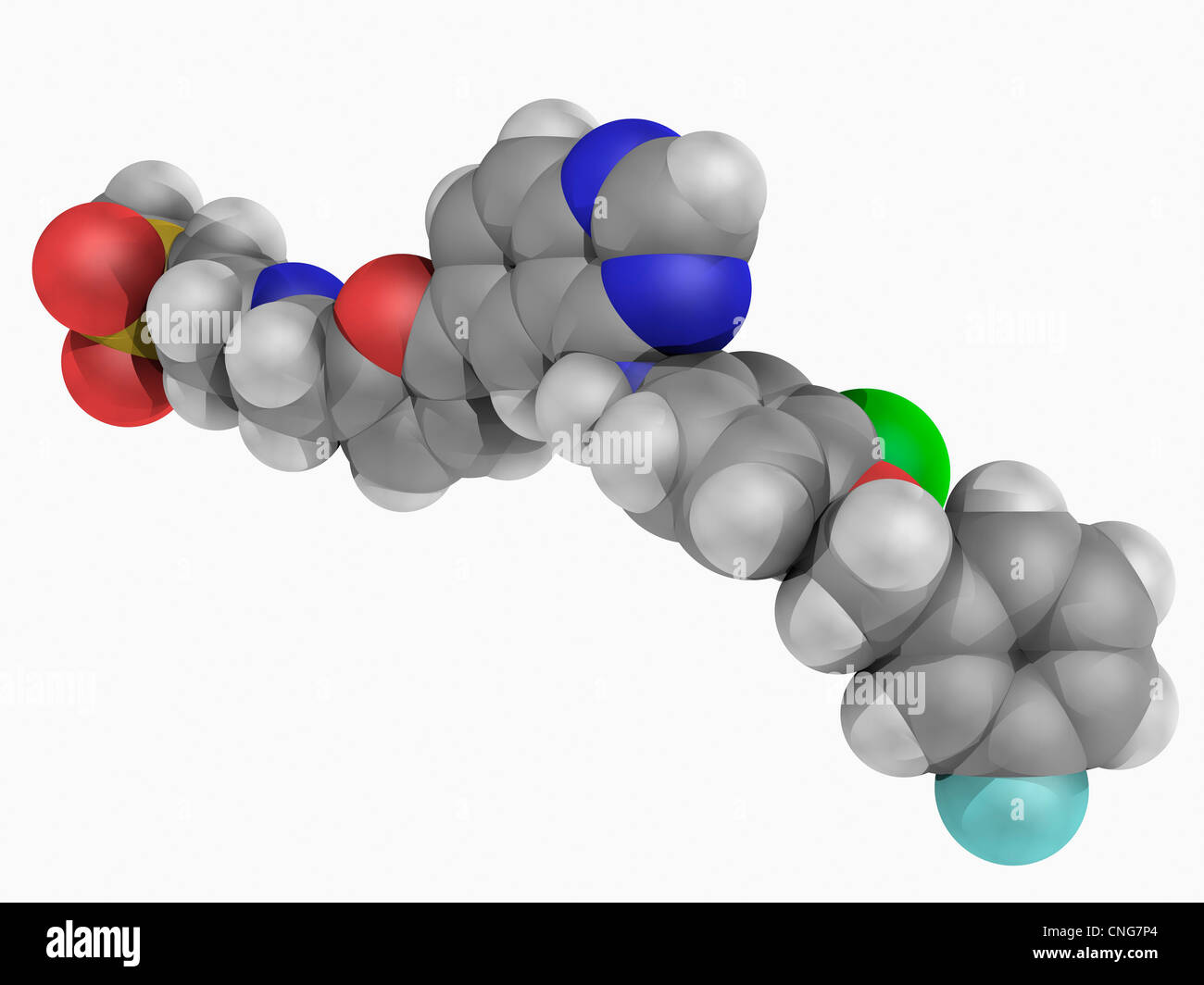 Lapatinib drug molecule Stock Photo - Alamy