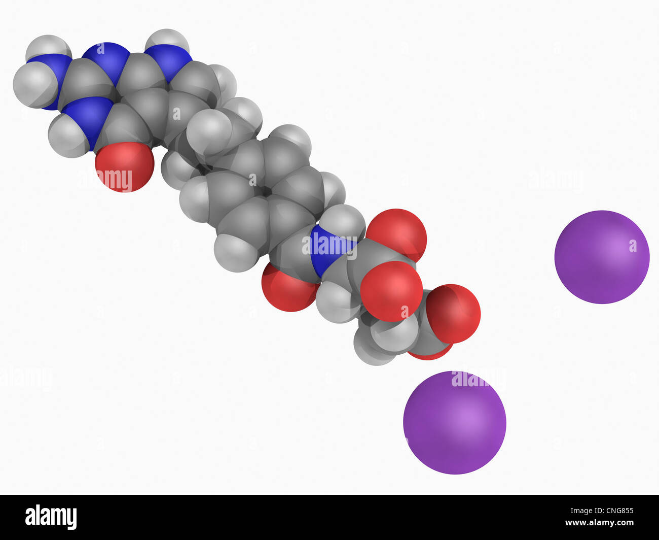 Pemetrexed disodium drug molecule Stock Photo - Alamy