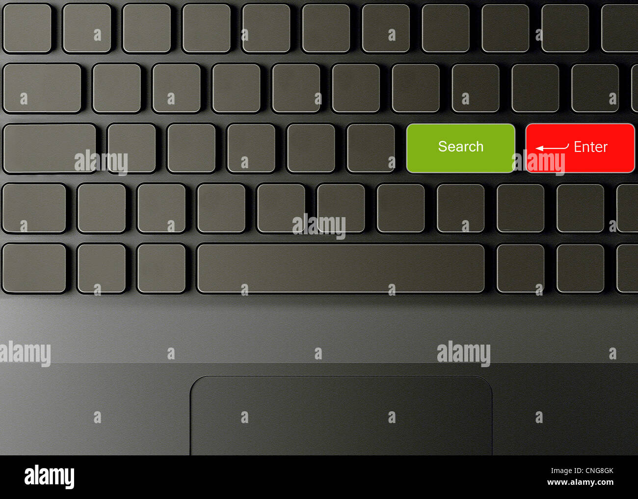 Keyboard with Search button, Search concept Stock Photo - Alamy