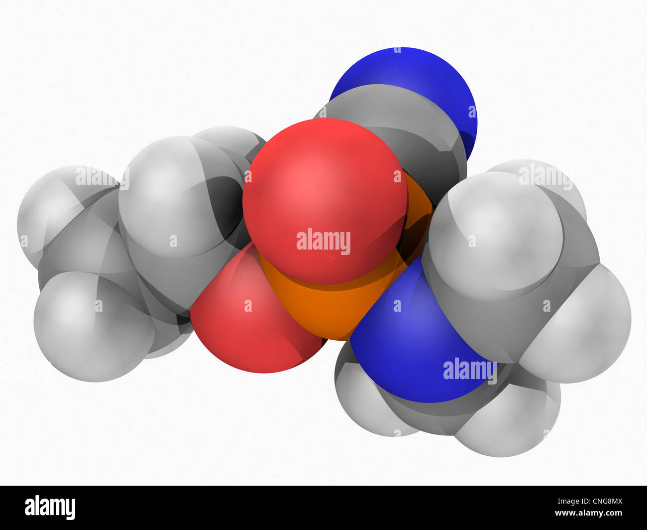 Tabun nerve agent molecule Stock Photo - Alamy