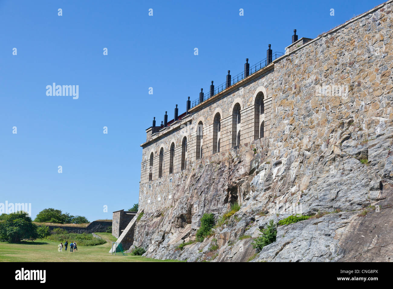 The fortress of Marstrand in Sweden, built on a rock wall Stock Photo ...