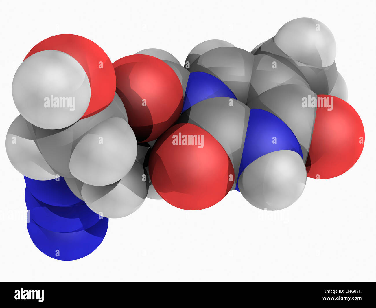 Zidovudine drug molecule Stock Photo - Alamy