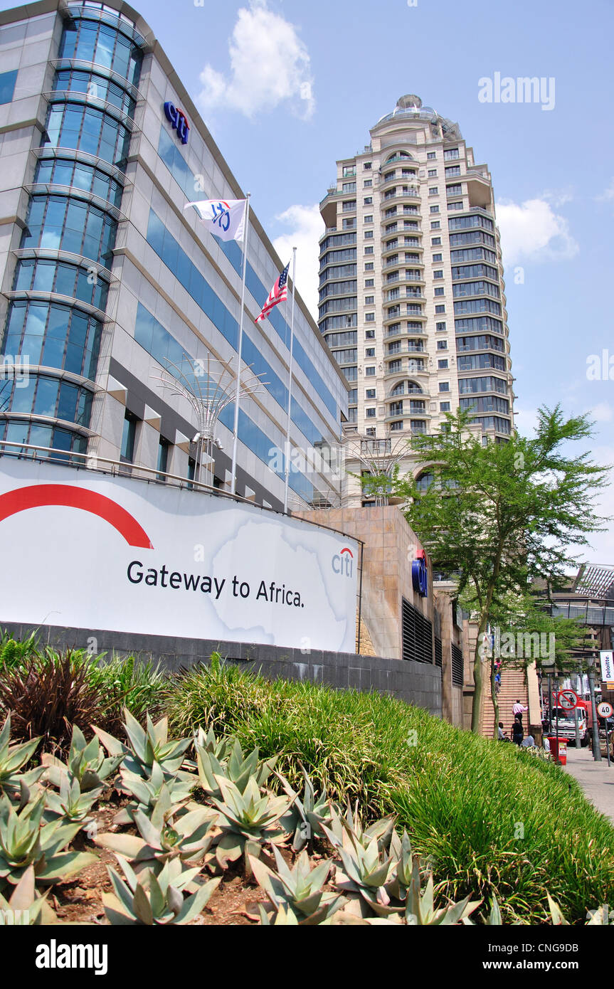 Citibank offices and Michelangelo Towers, Maude Street, Sandton ...