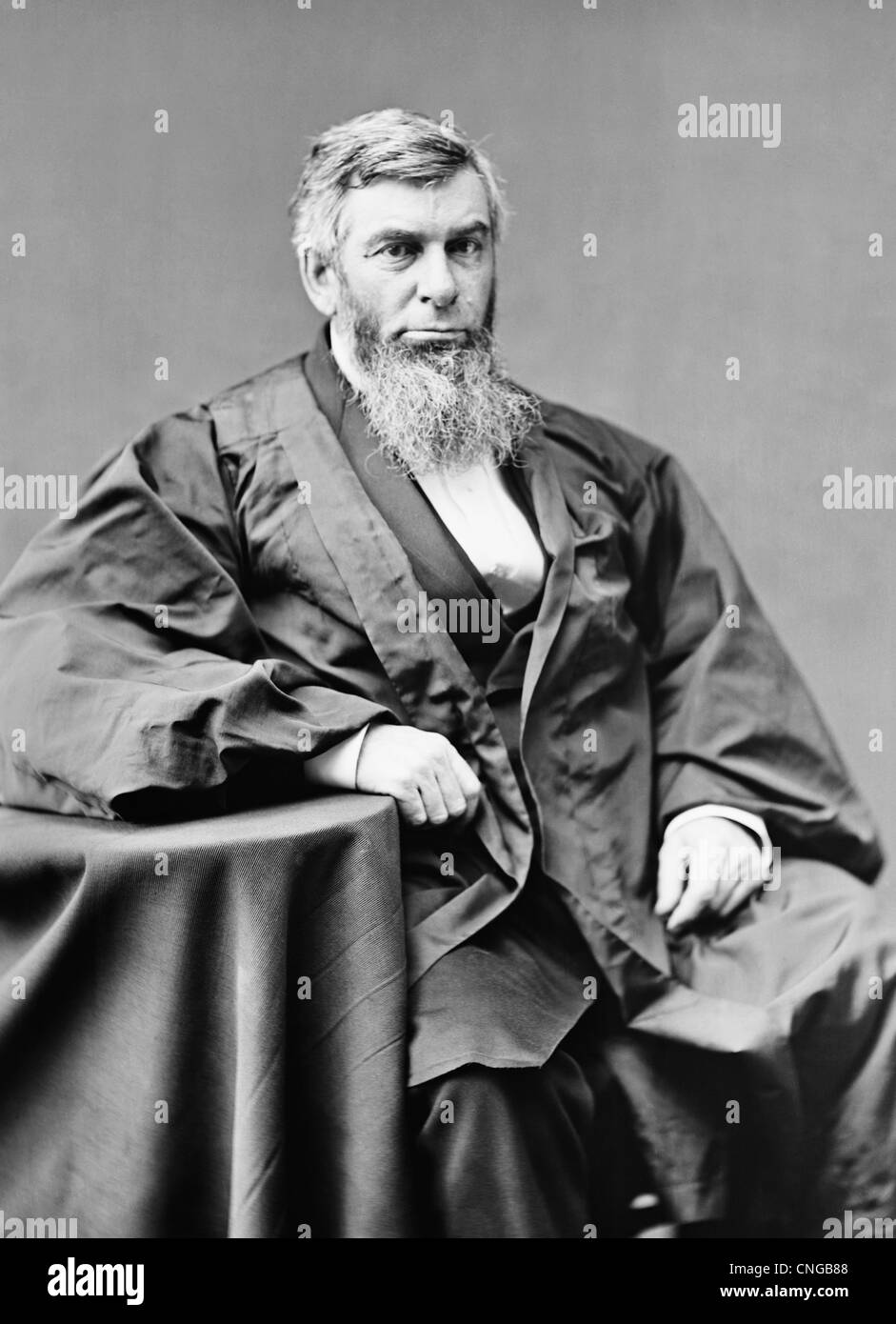Vintage portrait photo of American lawyer Morrison R Waite (1816 - 1888 ...