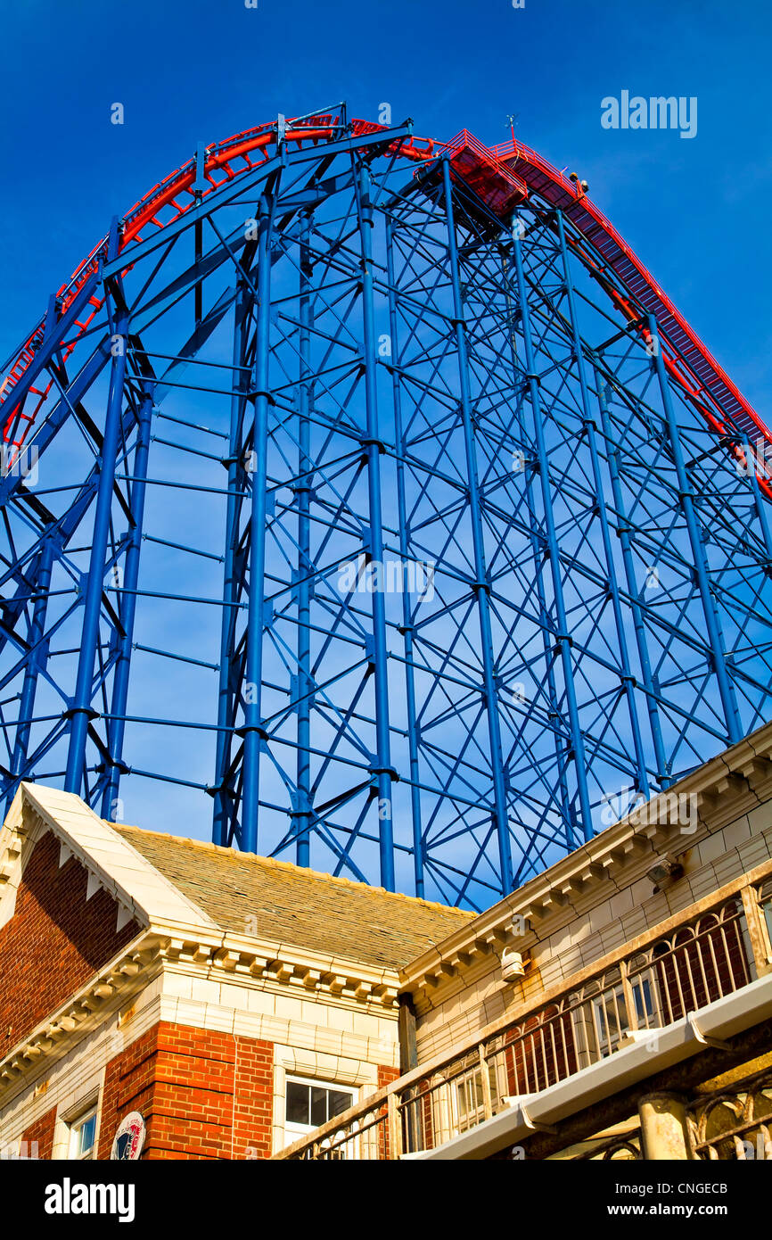 The Big One roller coaster at the Blackpool pleasure beach Stock Photo ...