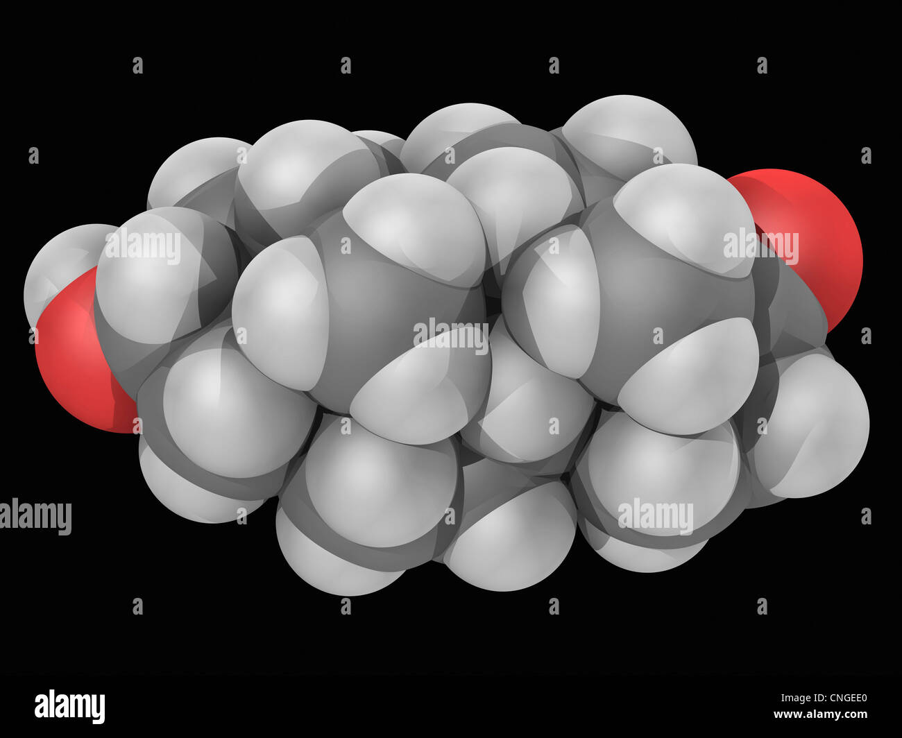 Androsterone hormone molecule Stock Photo - Alamy