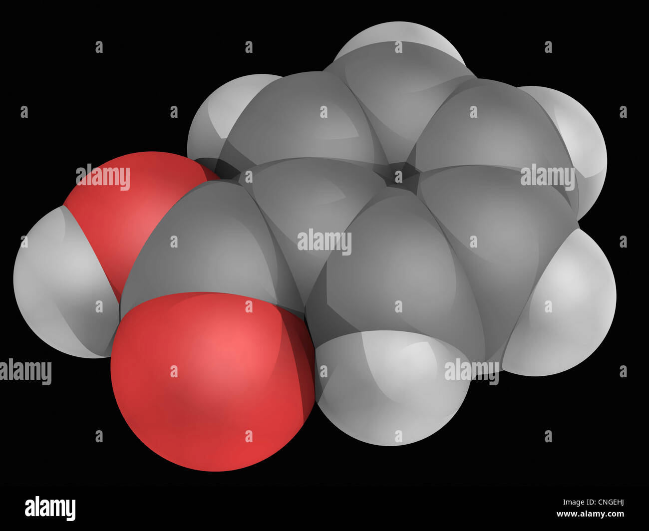 Benzoic acid molecule Stock Photo - Alamy