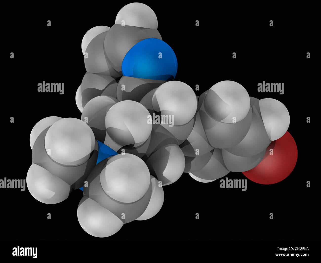 Brompheniramine drug molecule Stock Photo - Alamy