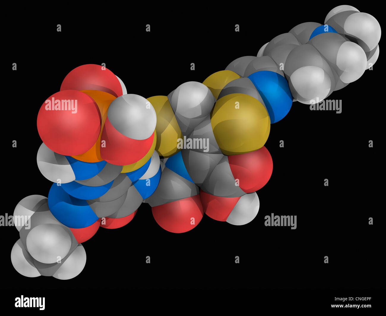 Ceftaroline drug molecule Stock Photo - Alamy