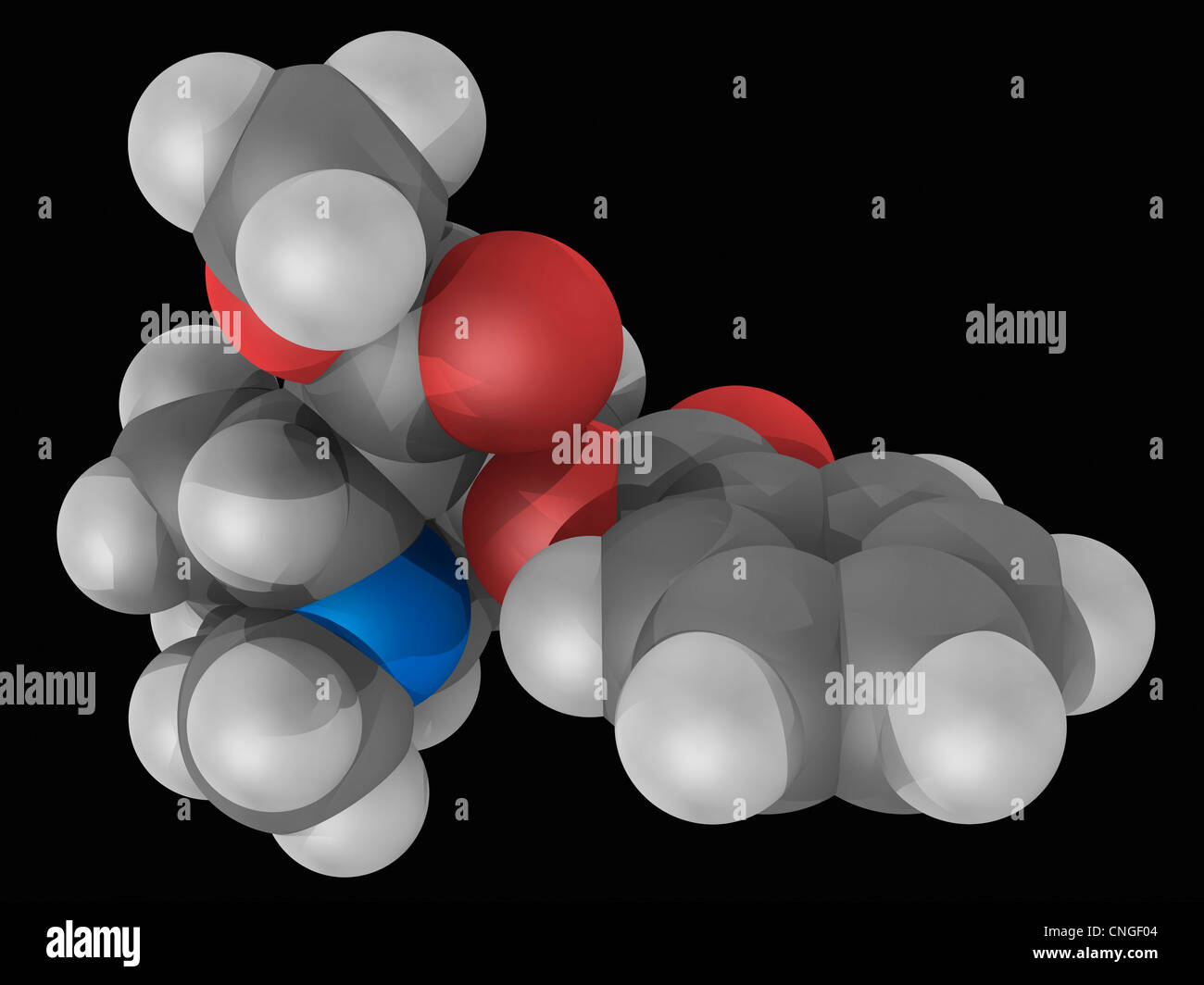 Cocaine drug molecule Stock Photo - Alamy