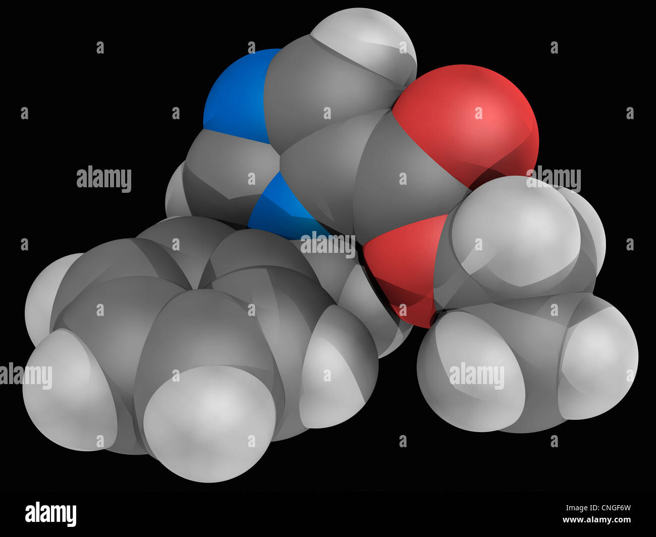 Etomidate drug molecule Stock Photo - Alamy