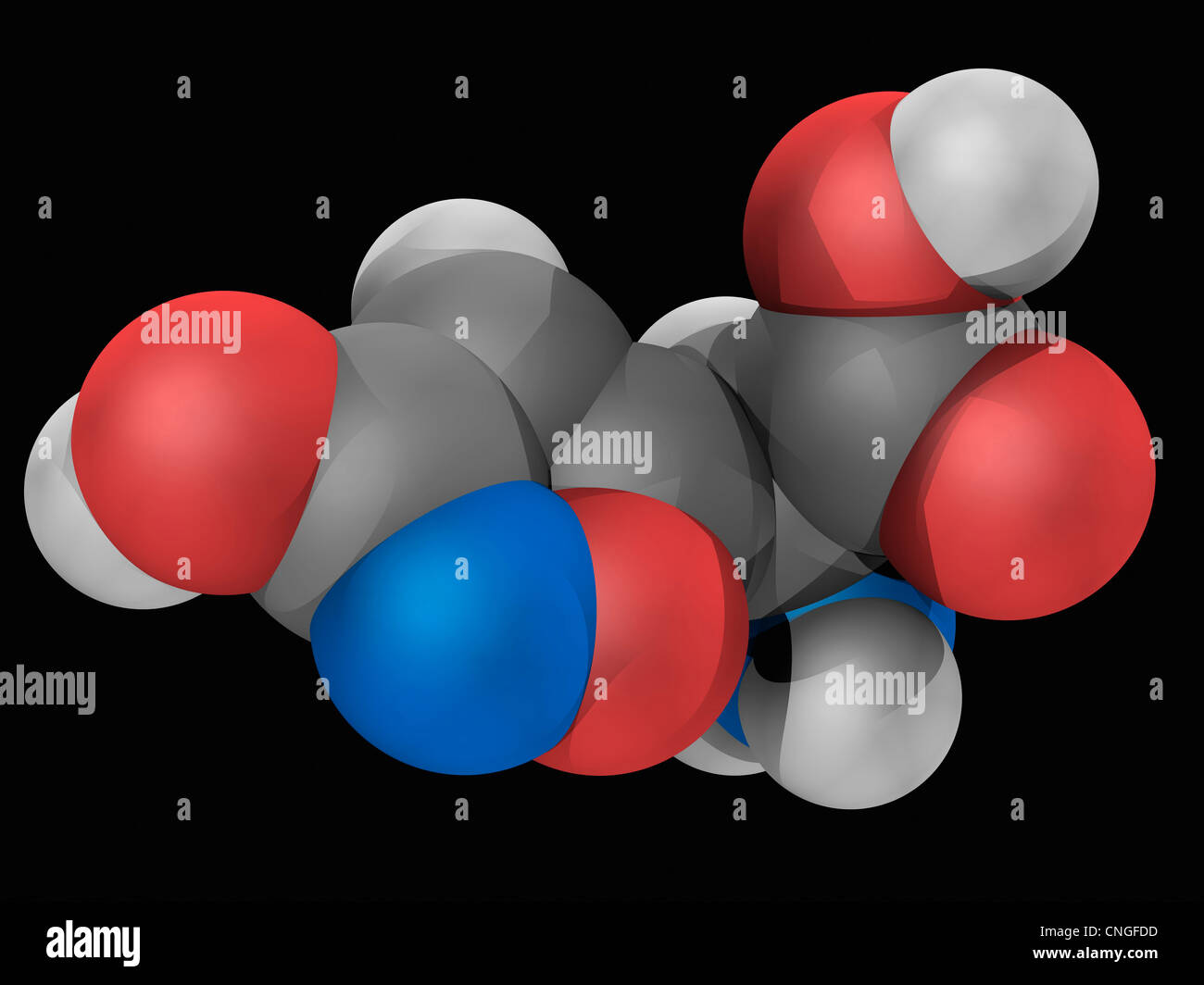 Ibotenic acid drug molecule Stock Photo - Alamy