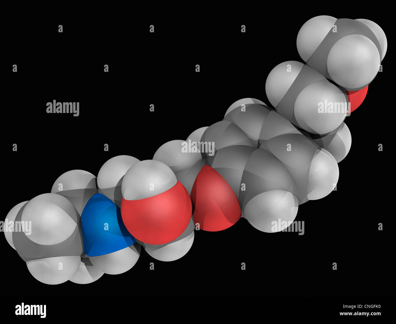 Metoprolol drug molecule Stock Photo - Alamy