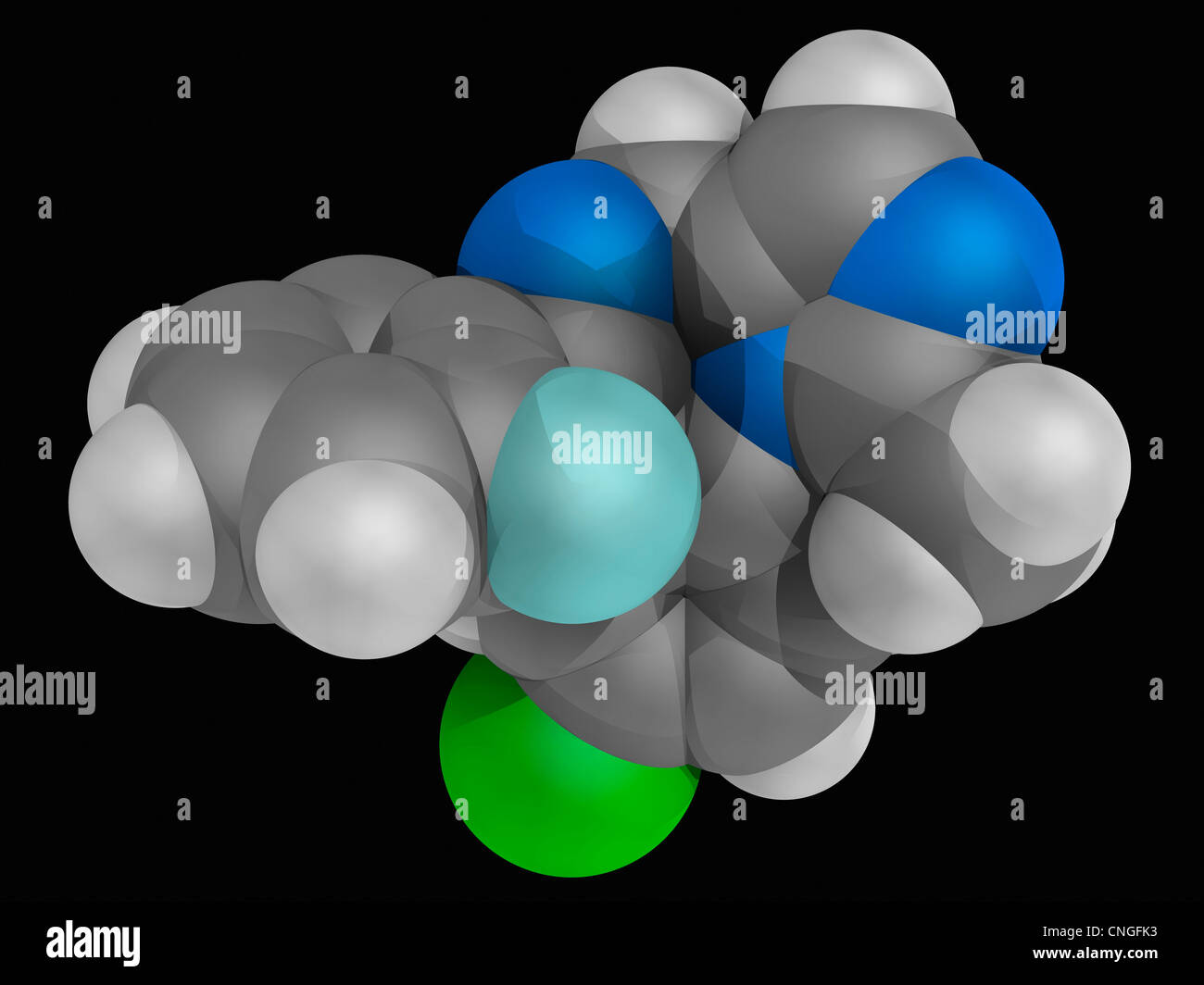 Midazolam drug molecule Stock Photo - Alamy