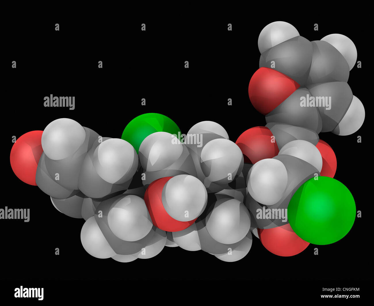 Mometasone furoate drug molecule Stock Photo - Alamy