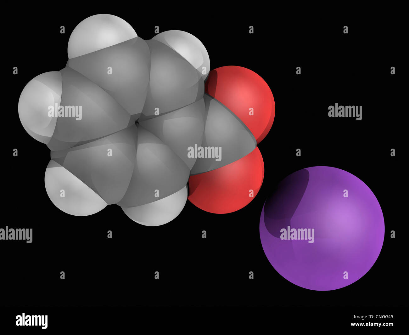 Sodium benzoate molecule Stock Photo - Alamy
