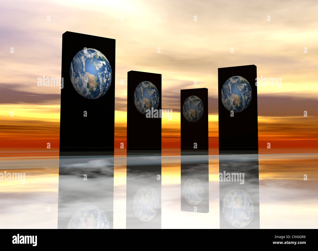 Parallel universes conceptual artwork Stock Photo - Alamy