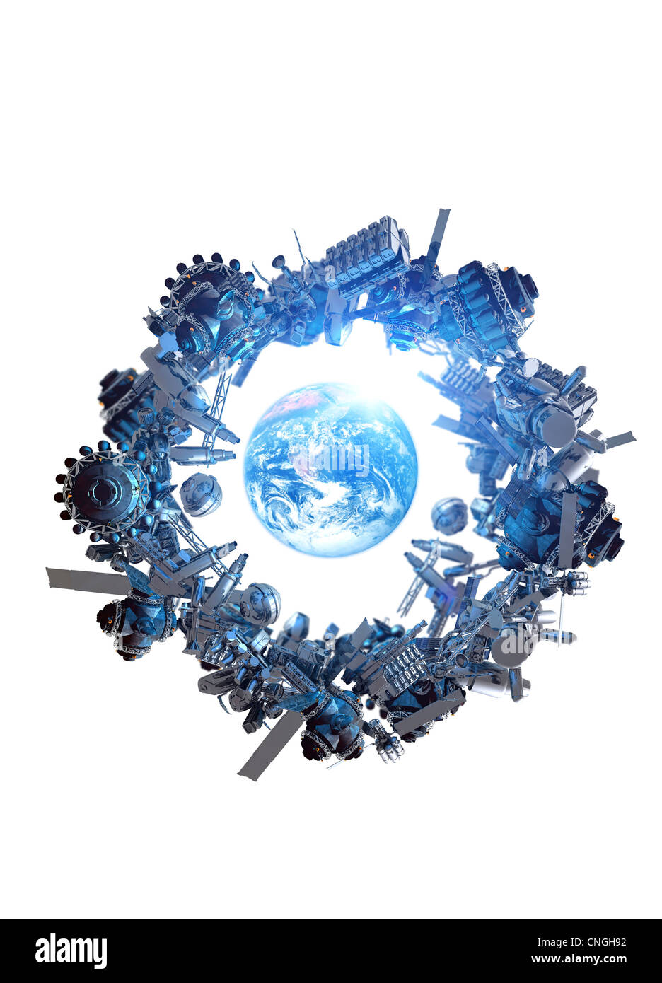 Space junk conceptual artwork Stock Photo - Alamy