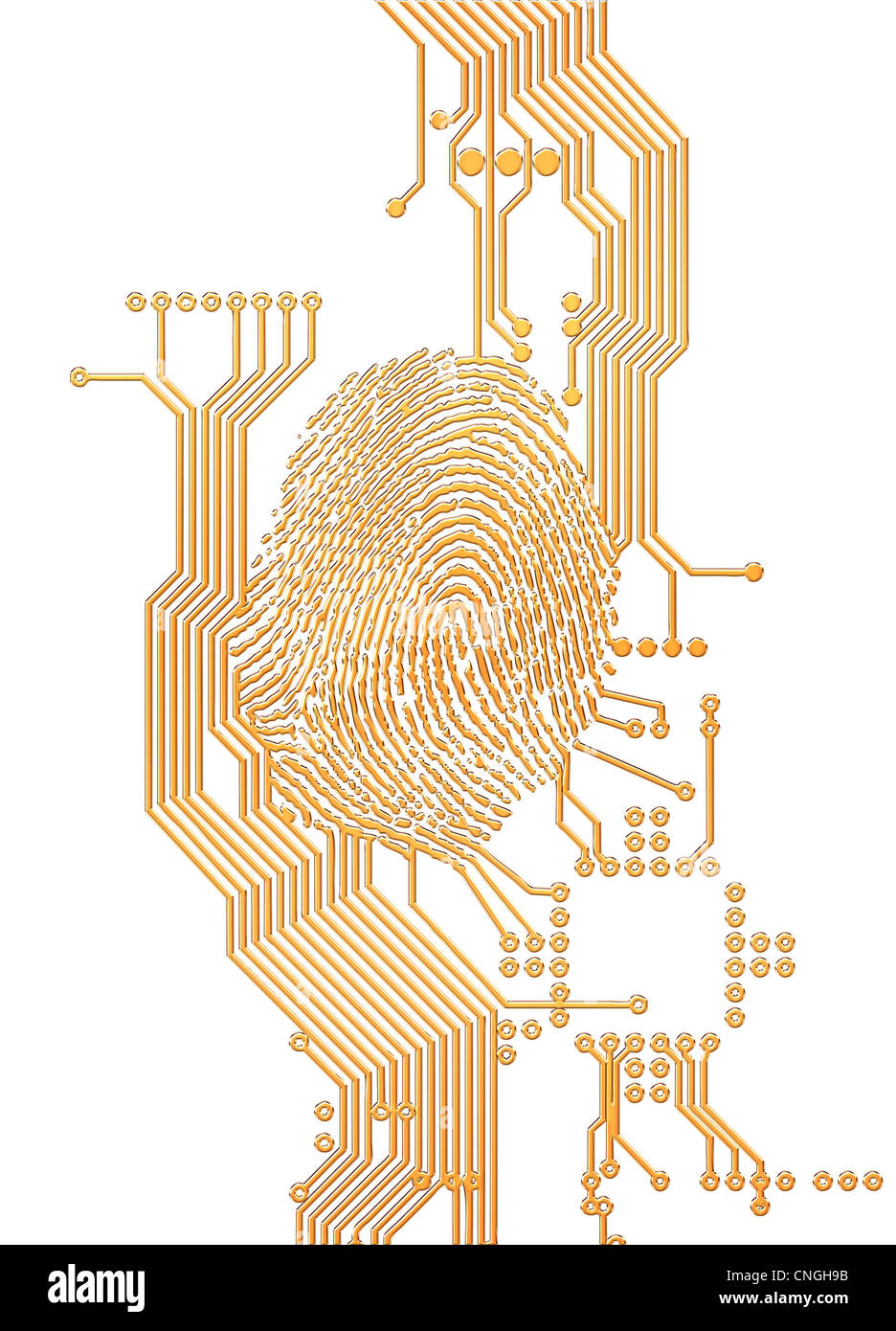 Biometric security artwork Stock Photo - Alamy