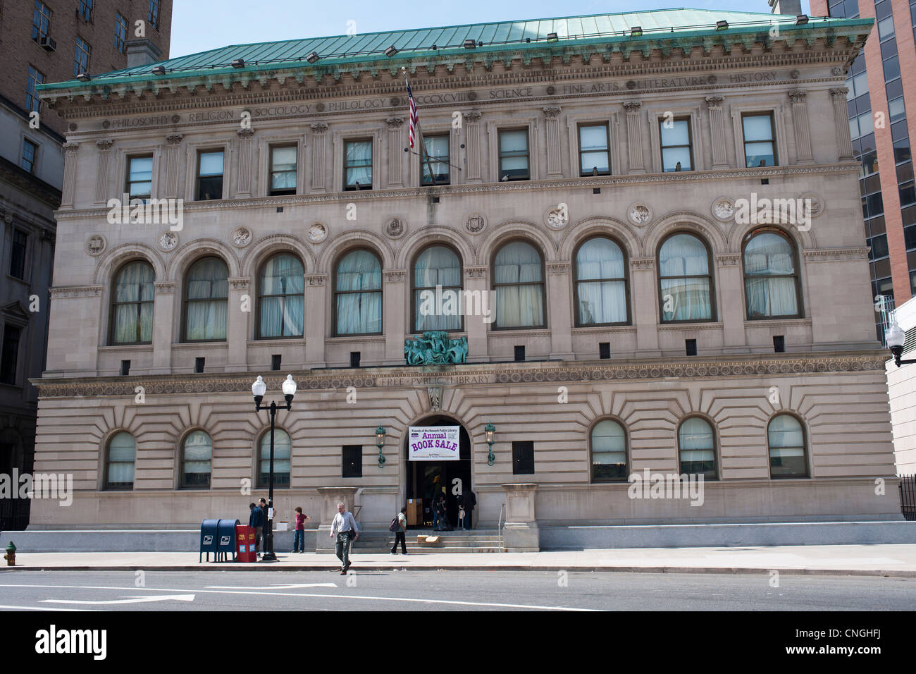 The main branch of the Newark Public Library in Newark, NJ is seen on ...