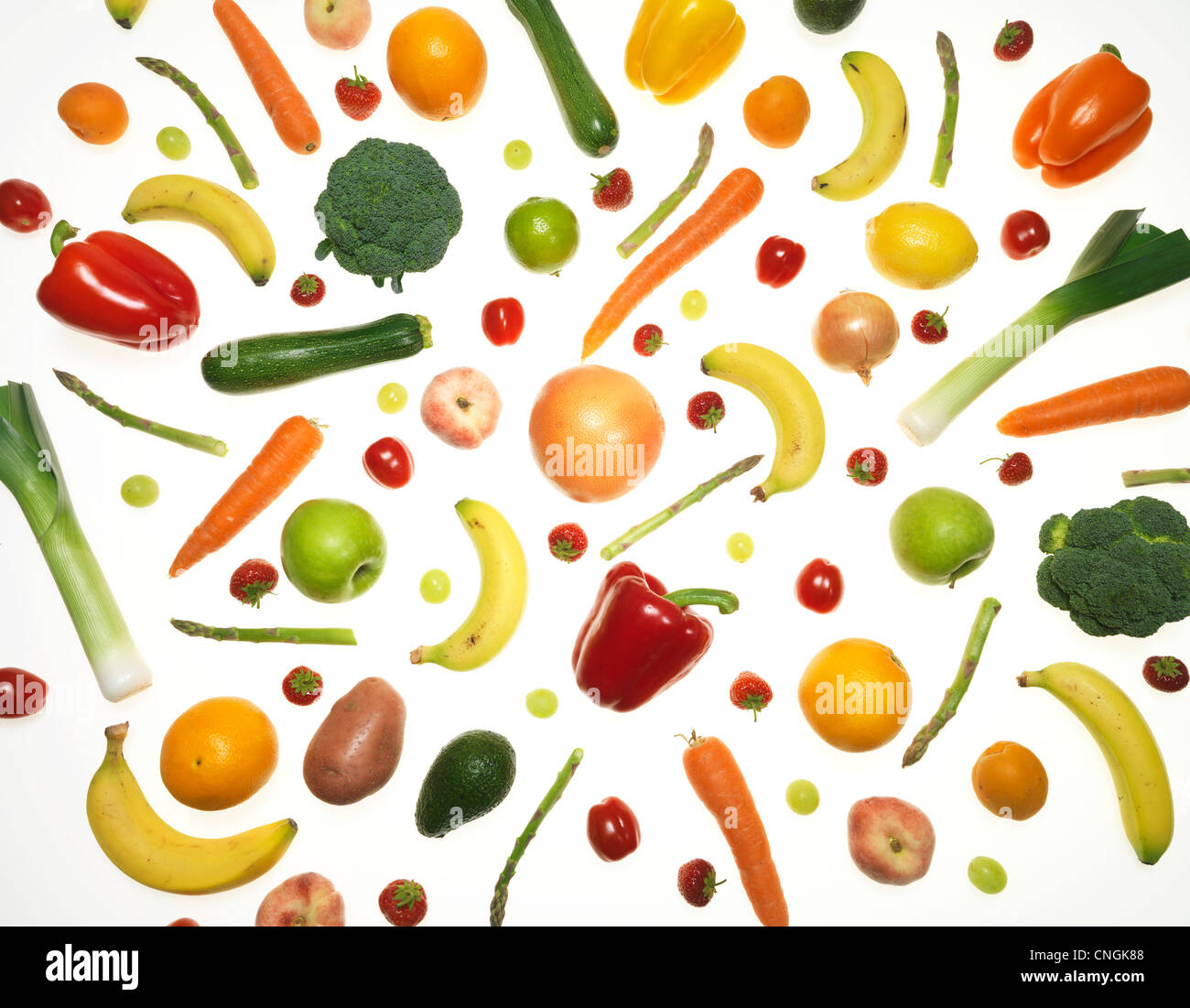 Fruit and vegetables Stock Photo - Alamy