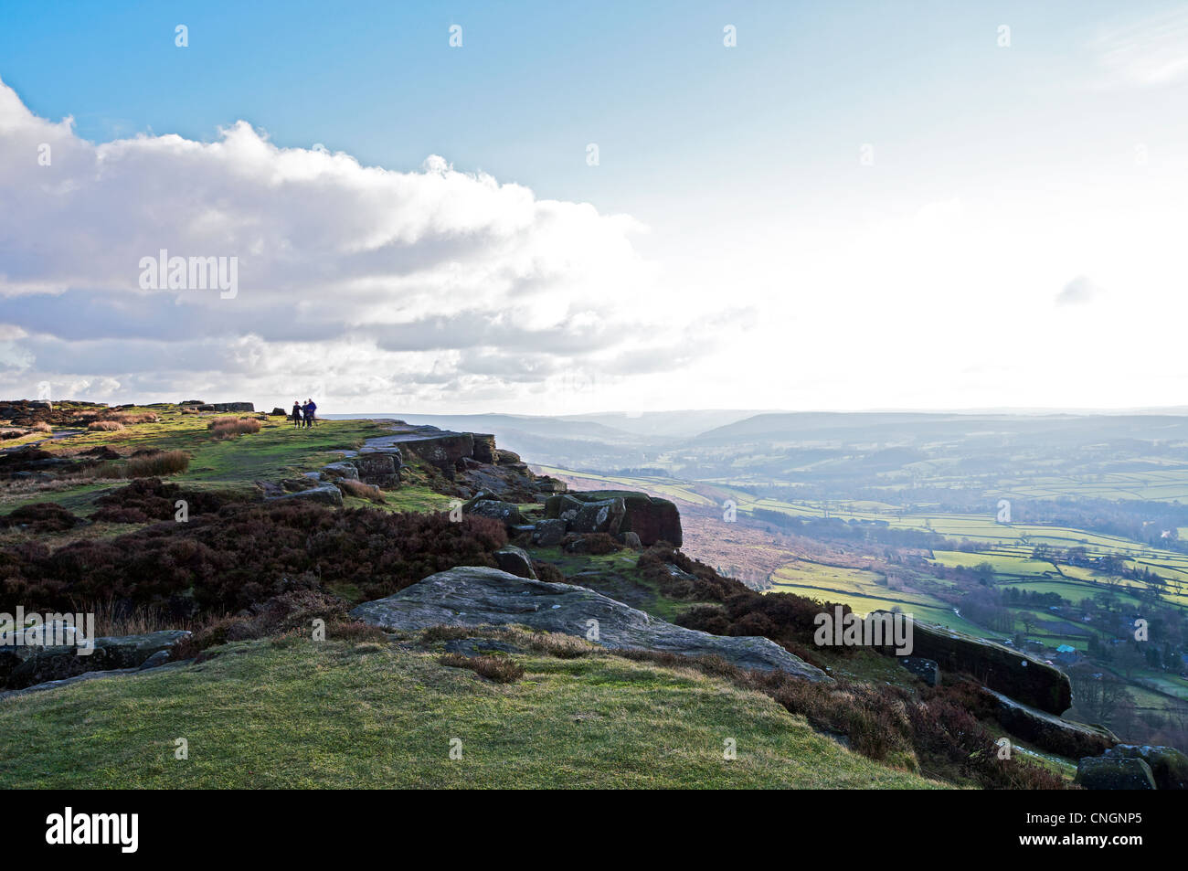 Curbar Edge, Derbyshire Stock Photo - Alamy