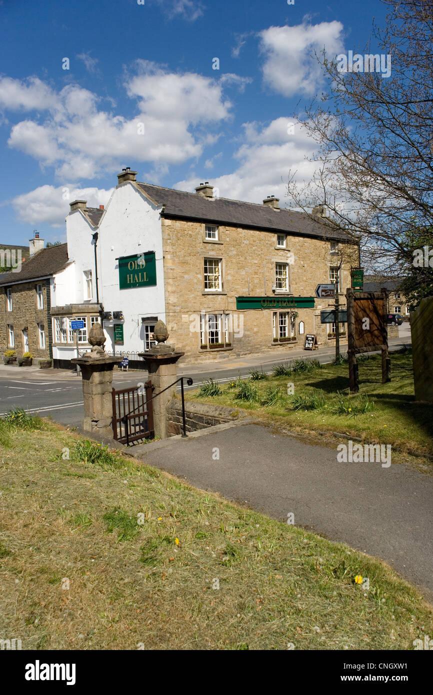 Old Hall Hotel in Hope in the Peak District in Derbyshire Stock Photo ...