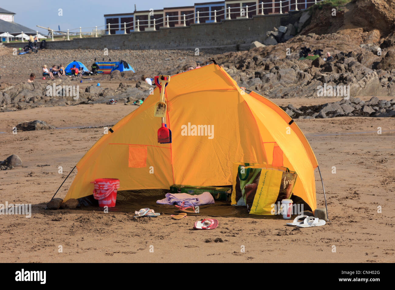 British seaside paraphernalia hi-res stock photography and images - Alamy