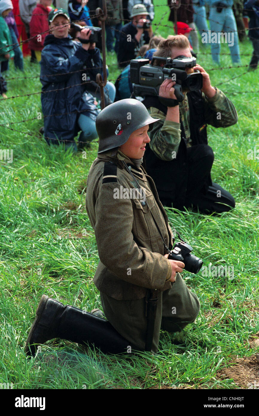 Nazi photographer. Re-enactment of the Battle for Orechov (1945) in ...