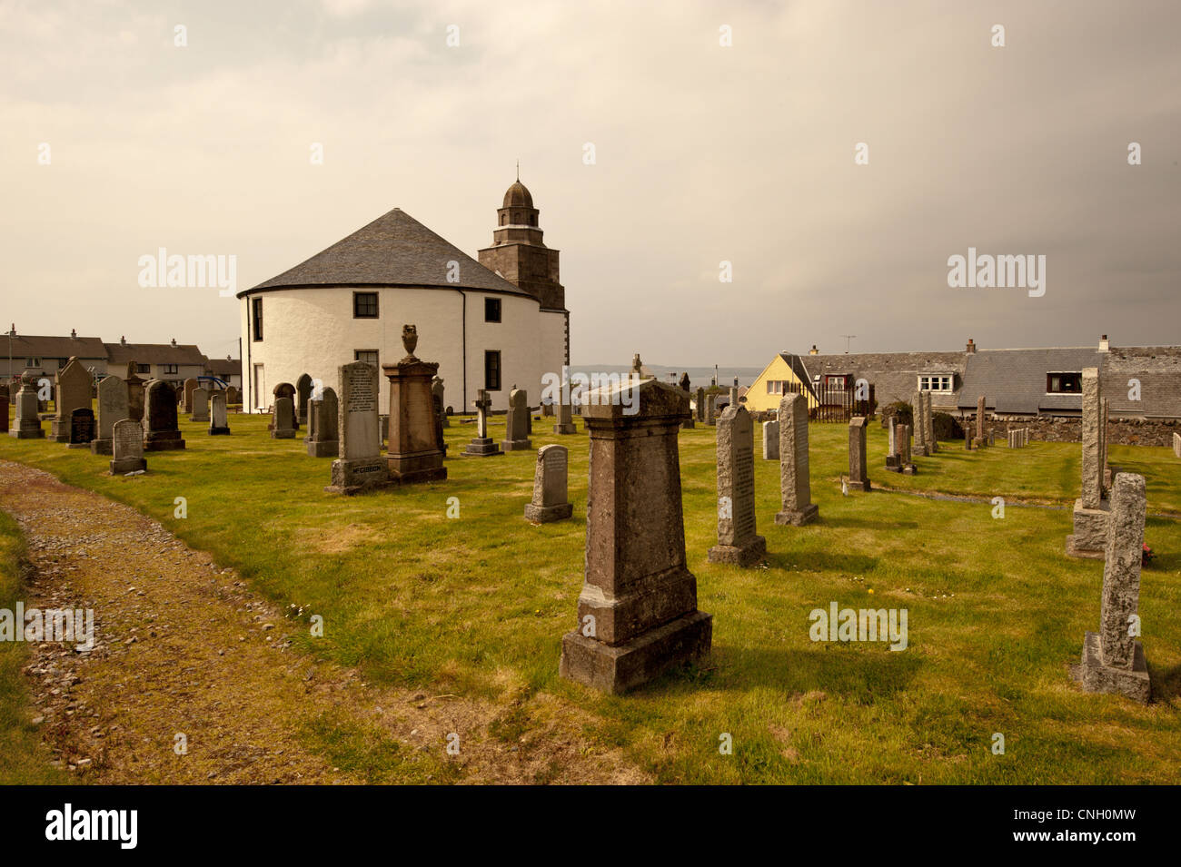 The Round Church at Bowmore Islay Stock Photo - Alamy