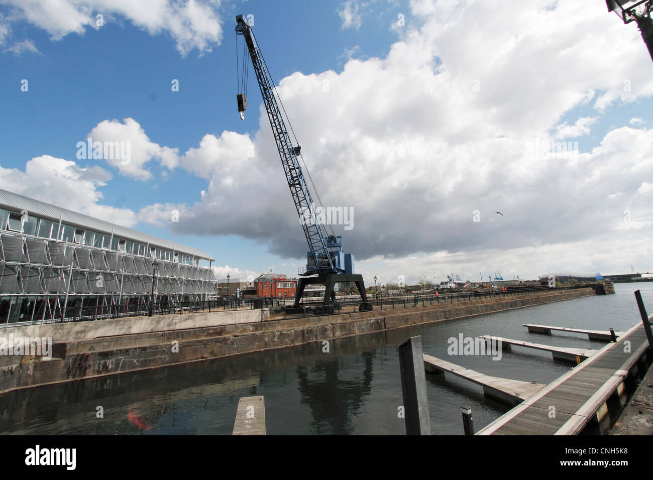Cardiff Docks - mobile Crane revitalised dockland now supporting new ...