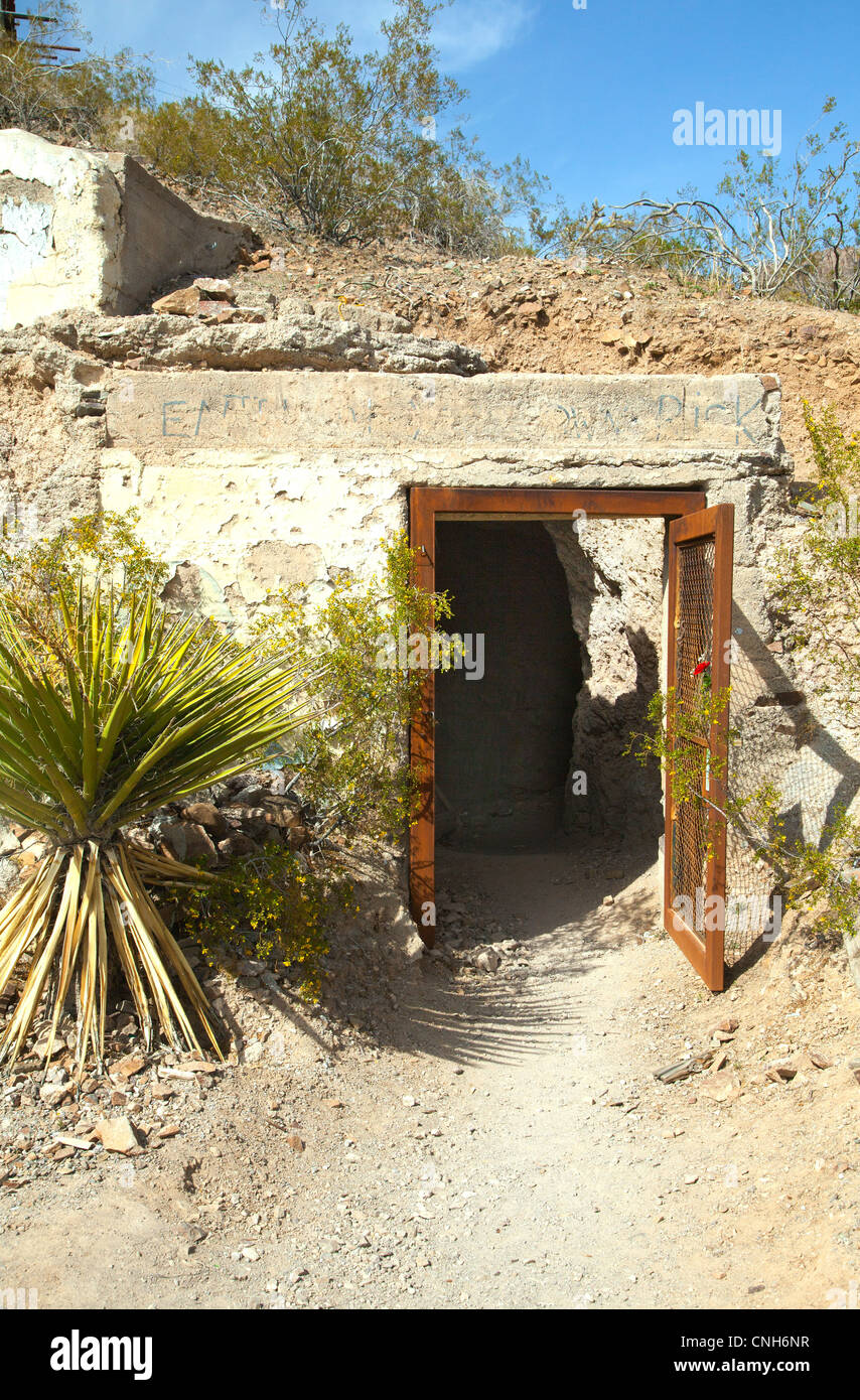 March, 2012. Old mine entrance in Oatman,AZ Stock Photo - Alamy