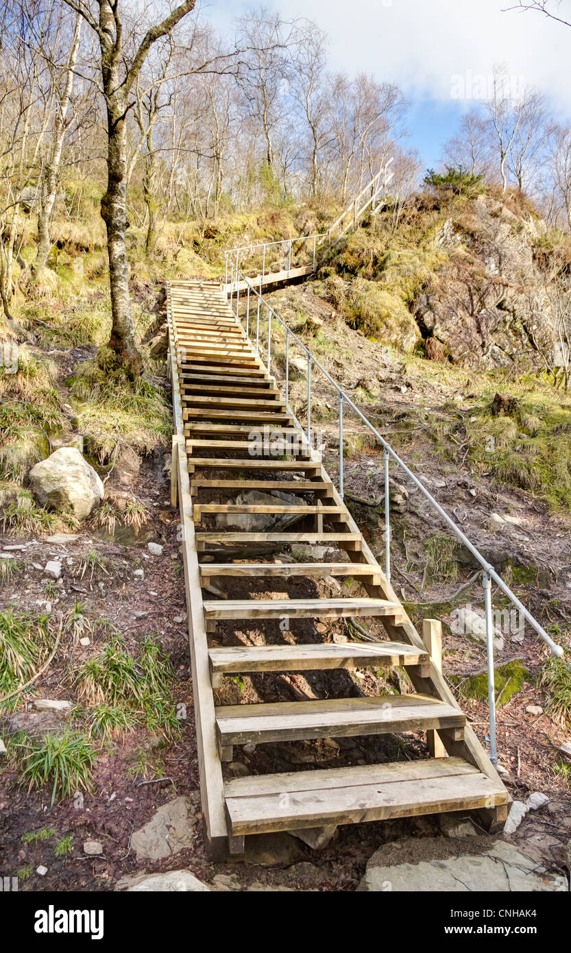 picture of a man made stairway in nature Stock Photo - Alamy