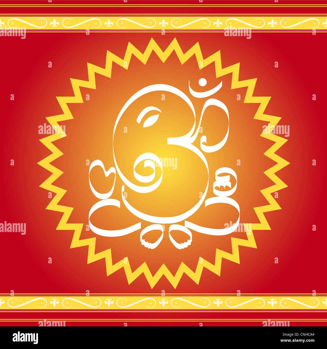 Hindu God Border Design