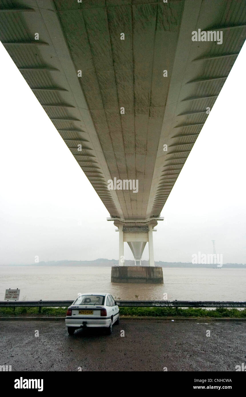 The old Severn Bridge near Caldicot, UK Stock Photo - Alamy