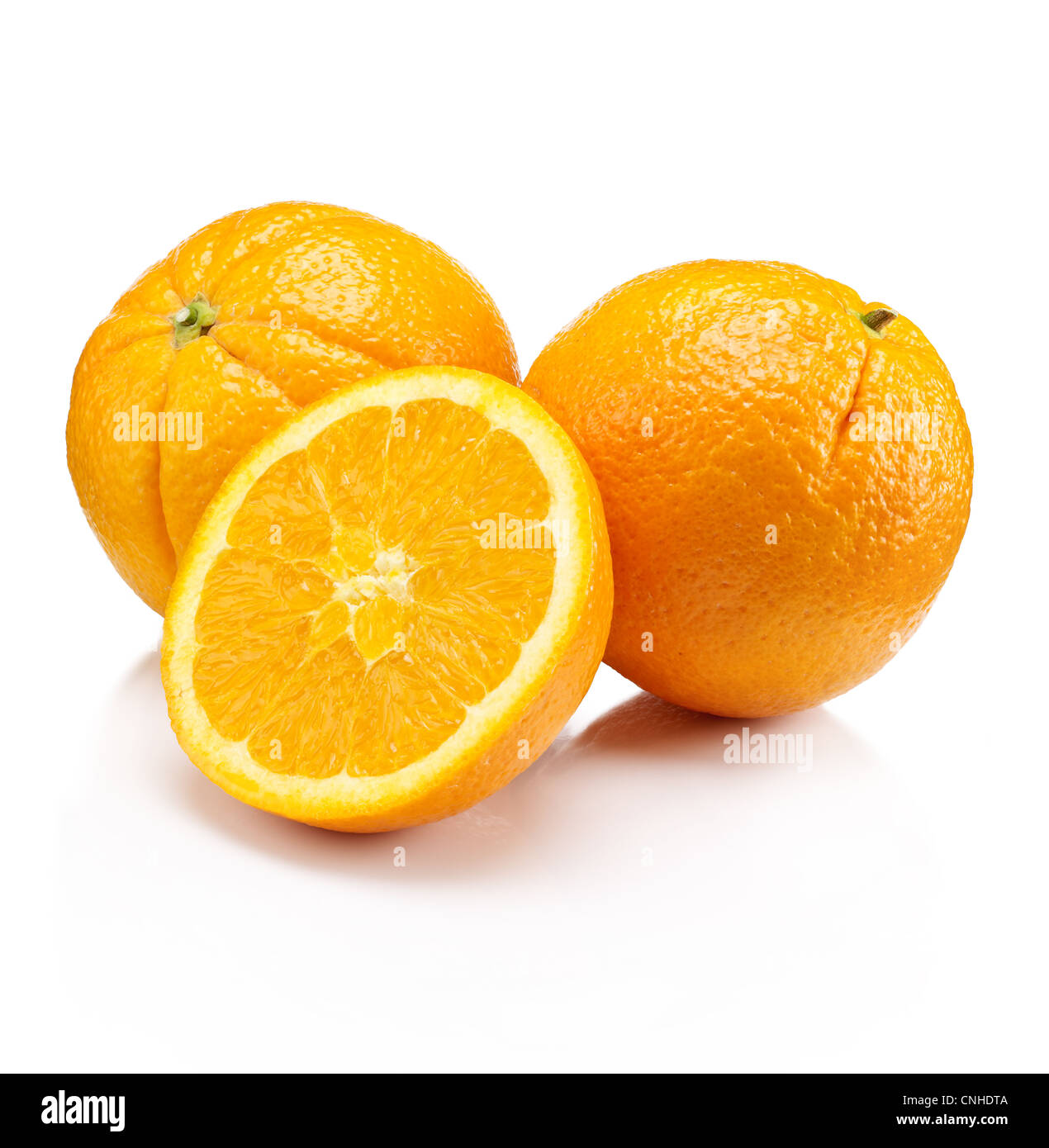 Orange fruit isolated on white background Stock Photo - Alamy