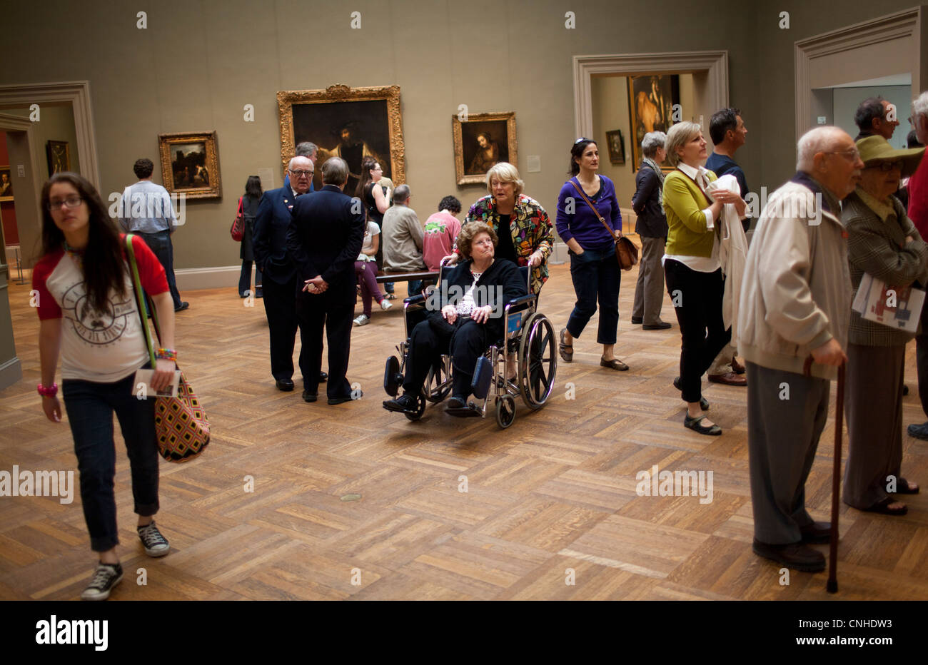 Visitors to the Metropolitan Museum of Art view portrait paintings by ...
