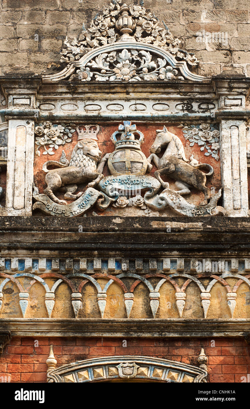 Shwe Ba Daung, Carved out of solid rock. Near Monywa, Burma. Coat of ...