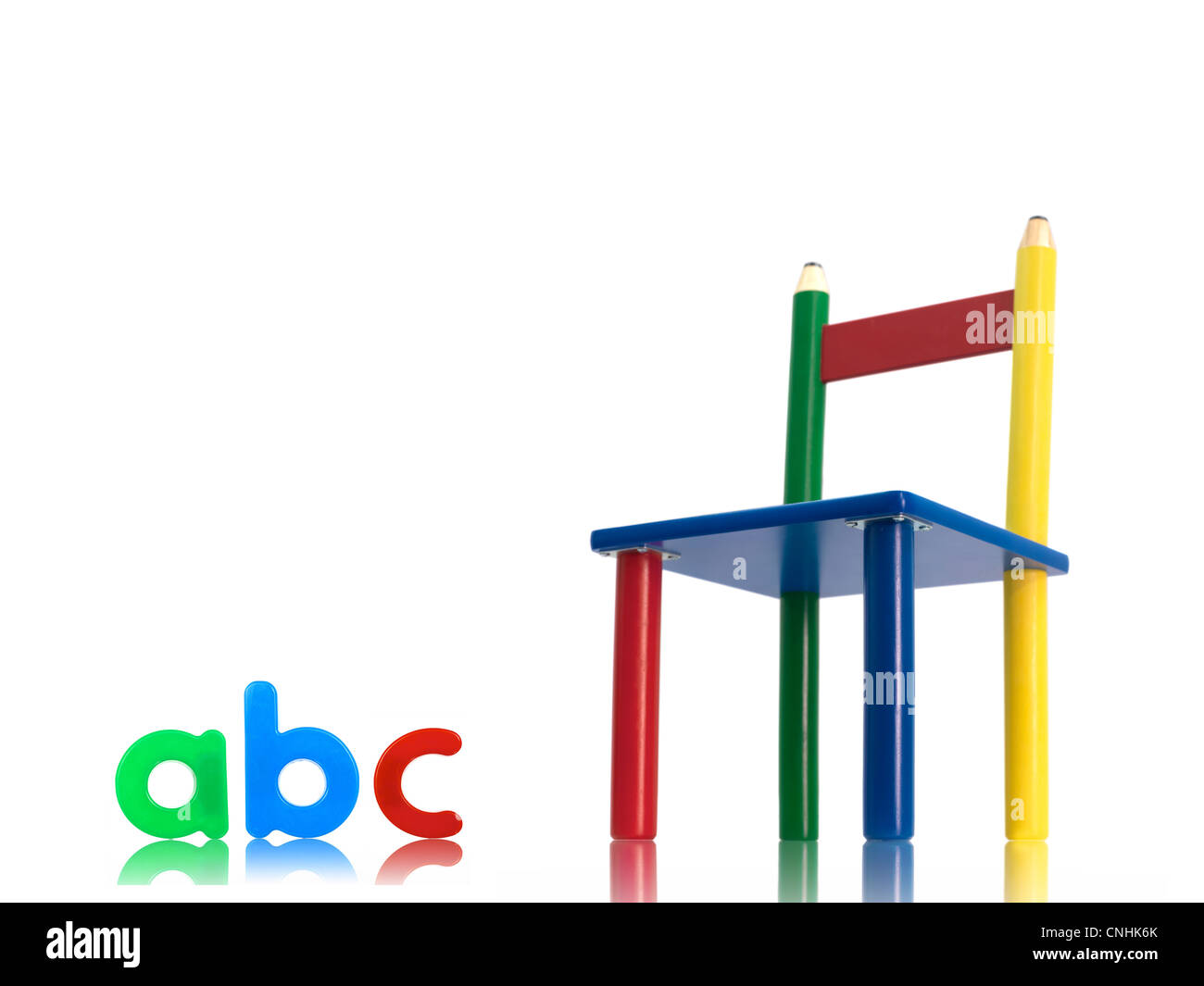 A child play chair isolated against a white background Stock Photo - Alamy