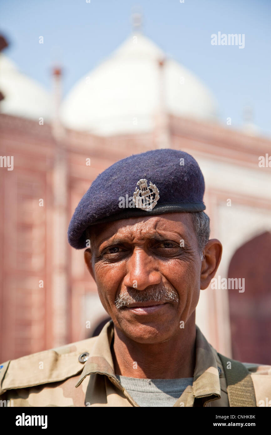 Indian Man Security Guard Portrait High Resolution Stock Photography ...