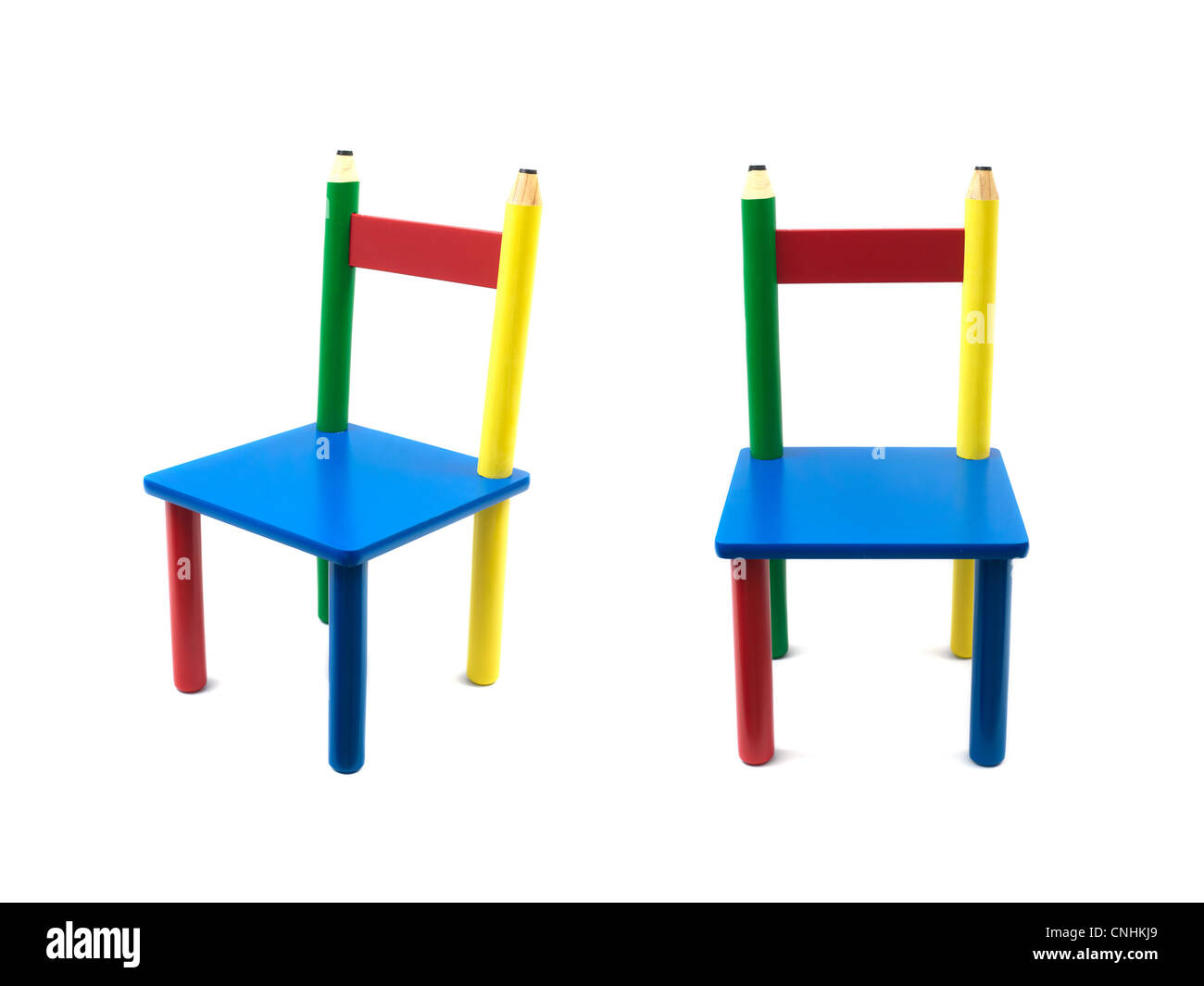 A child play chair isolated against a white background Stock Photo - Alamy