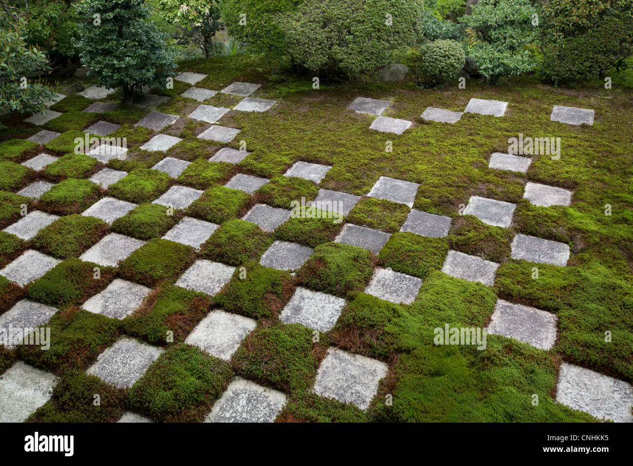 The Northern Garden, designed by landscape sculptor Shigemori Mirei, at ...