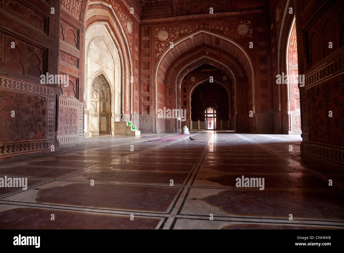 Agra, India. Interior of the Taj Mahal Mosque. Mihrab (Prayer Niche ...