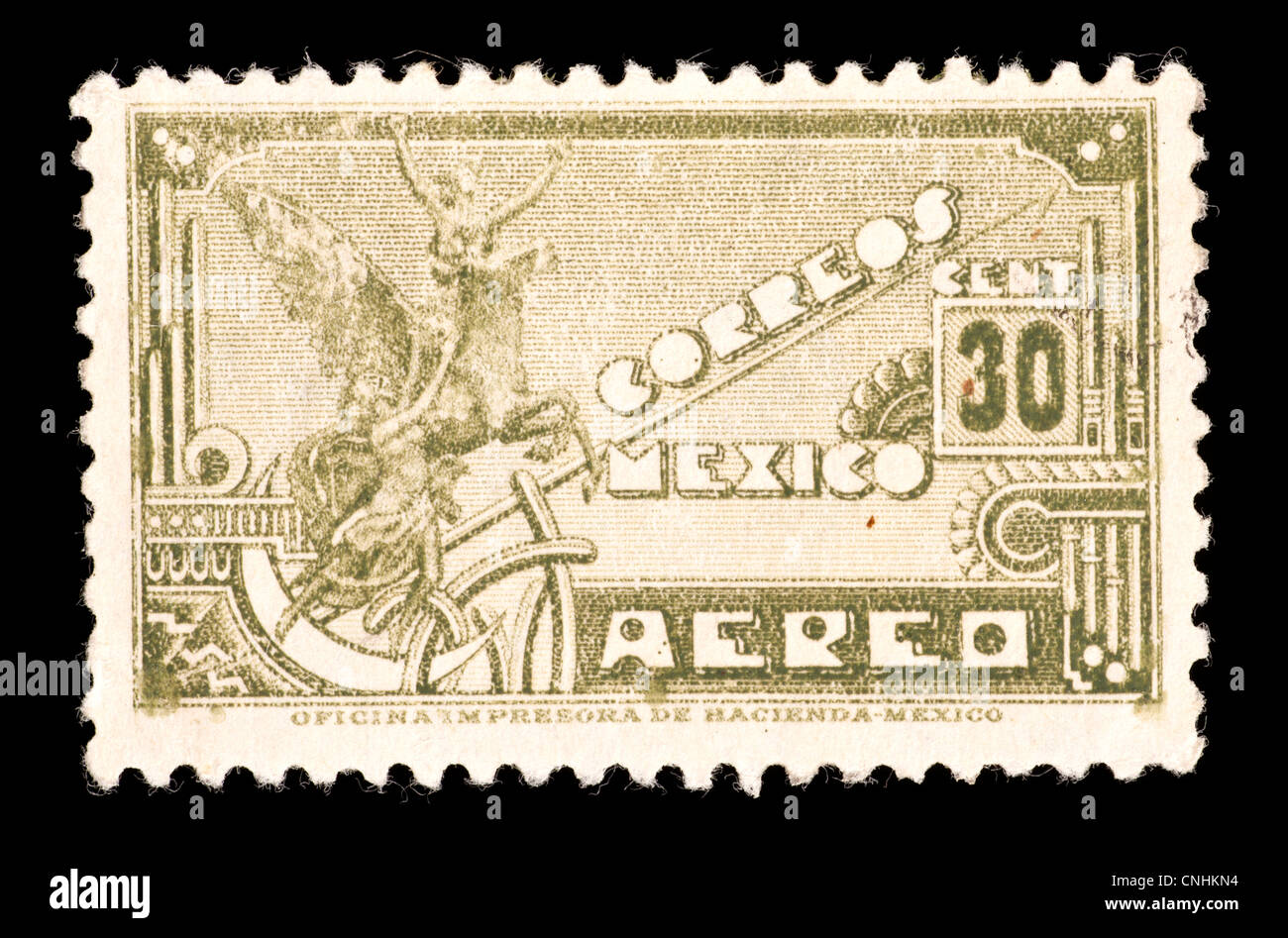 Postage stamp from Mexico depicting Symbolical of Flight Stock Photo ...