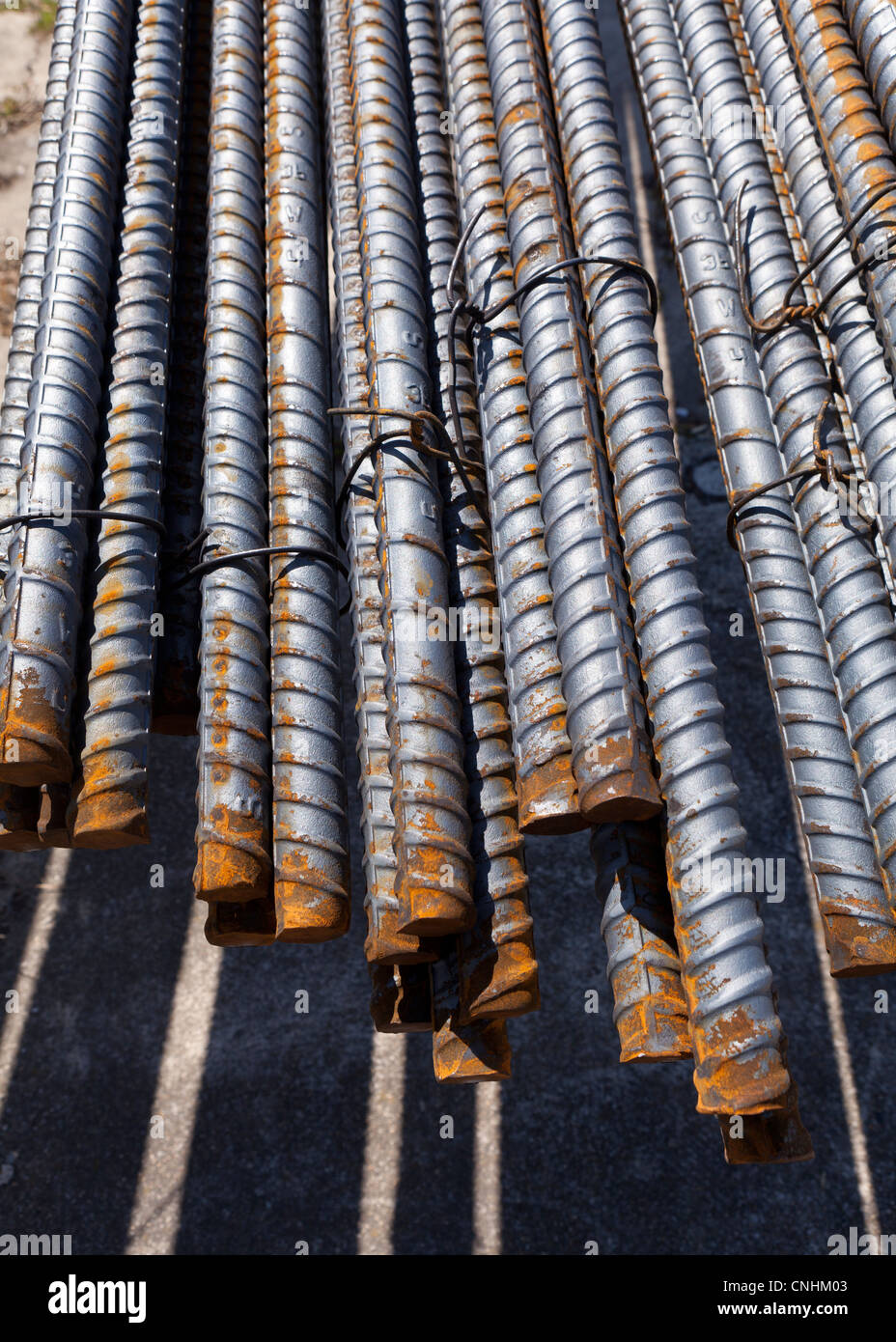 A stack of rebar Stock Photo - Alamy