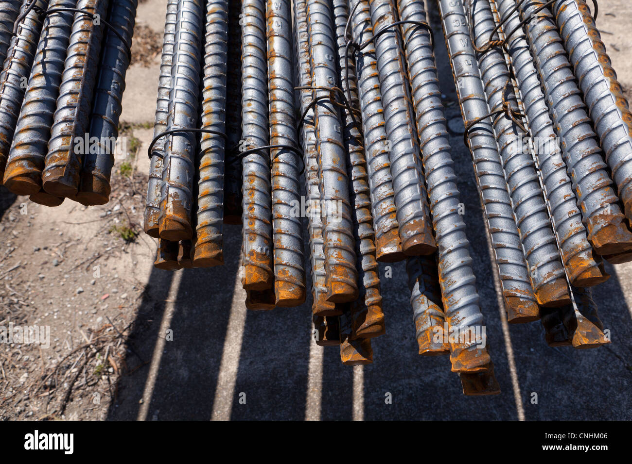 A stack of rebar Stock Photo - Alamy