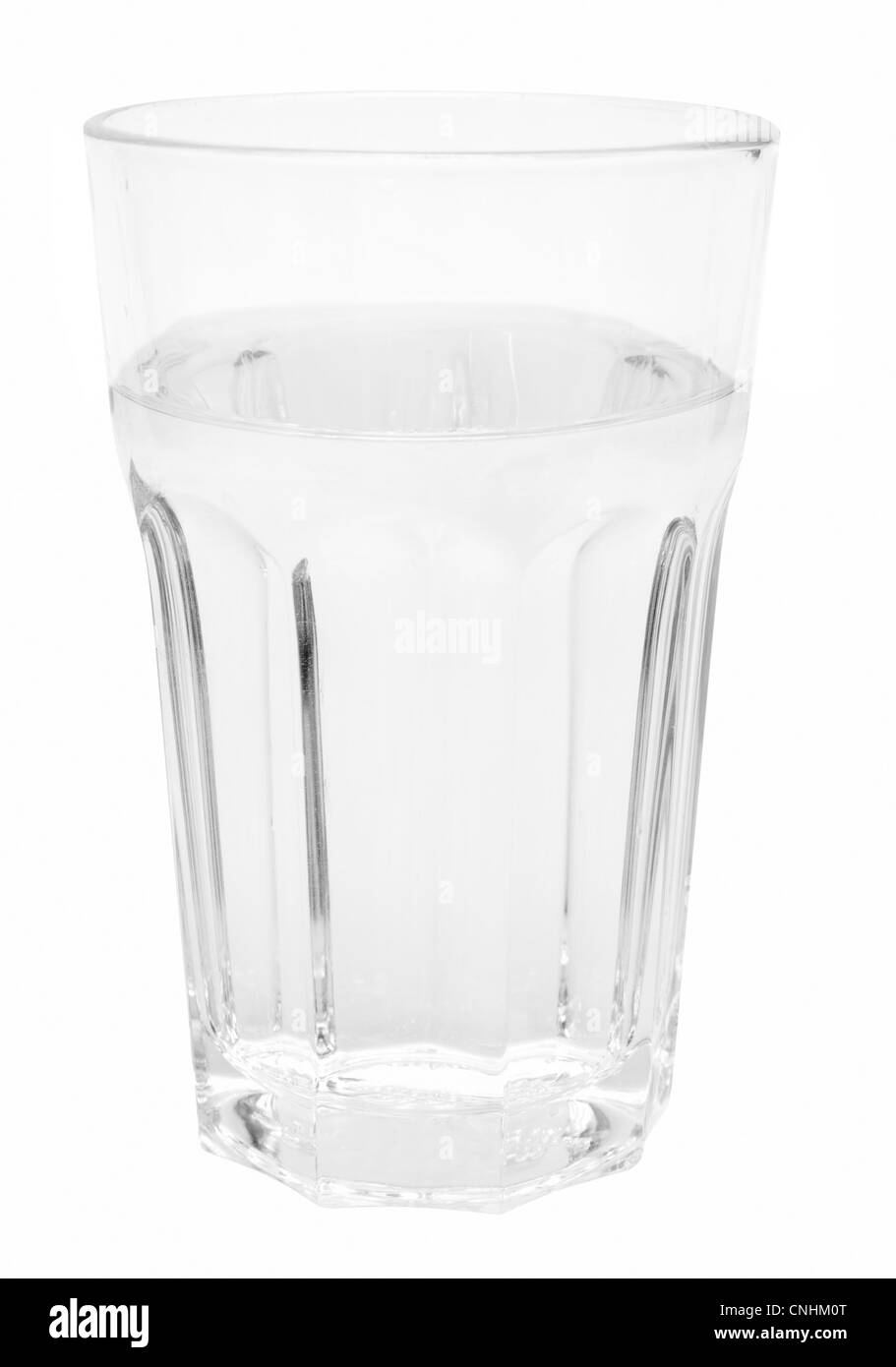 Glass of Water Isolated on White Background - With Clipping Path Stock ...
