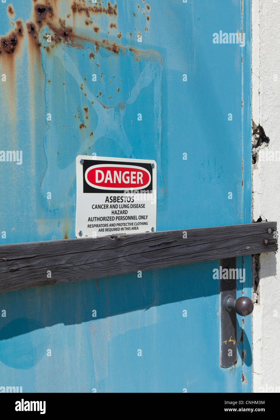 Asbestos warning sign hi-res stock photography and images - Alamy