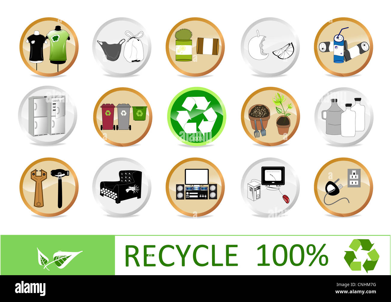 Abstract recycle sign Stock Photo - Alamy